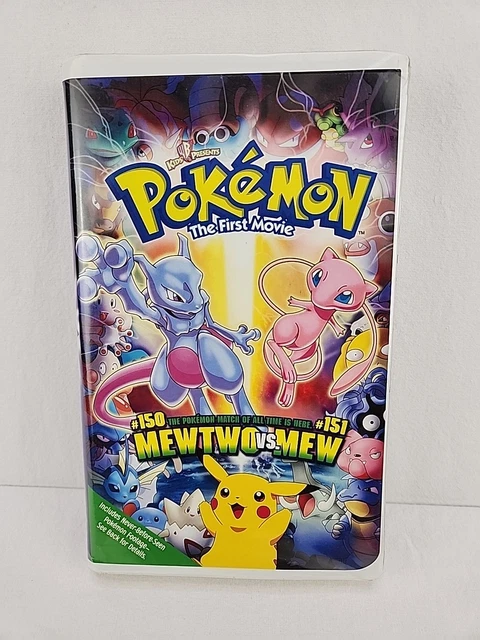 POKÉMON THE FIRST Movie: Mewtwo Strikes Back VHS 2000 Clamshell Tested ...