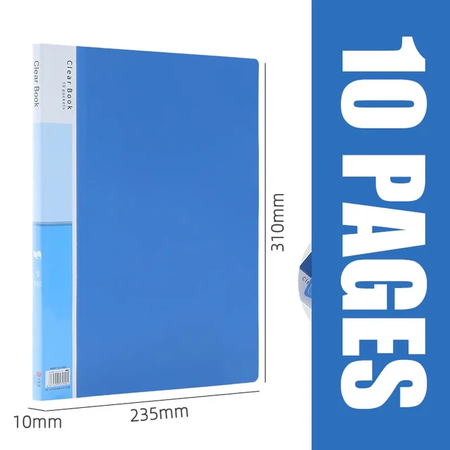 1 PACK, 10-100 Pages Folder Information Book, A4 Multi-Layer Insert ...