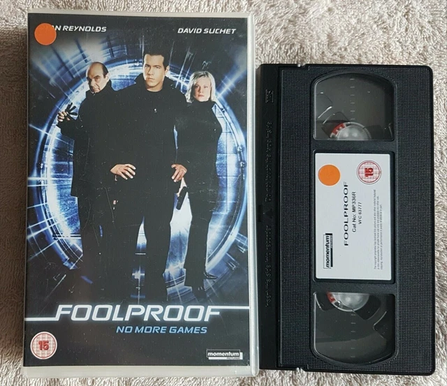 FOOLPROOF (VHS) BIG BOX - Ryan Reynolds + David Suchet + Kristin Booth ...