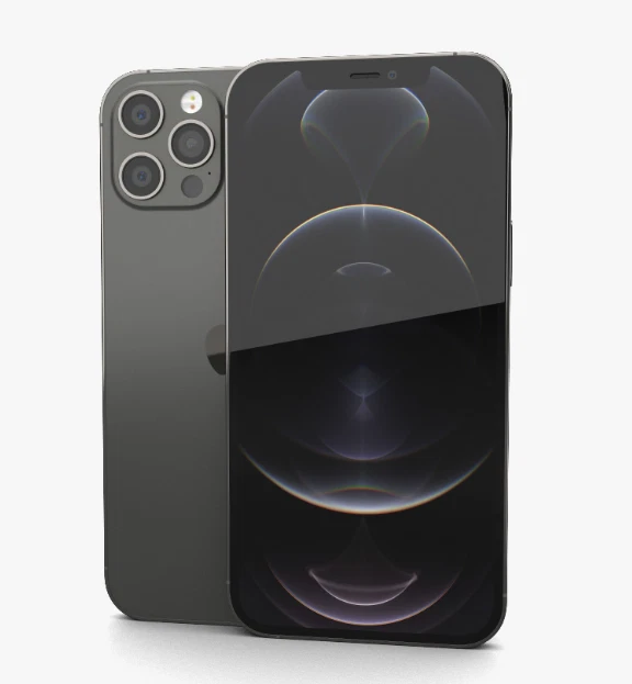 APPLE IPHONE 12 Pro Max 128GB Graphite (Unlocked) GOOD LCD CRACKED BACK ...