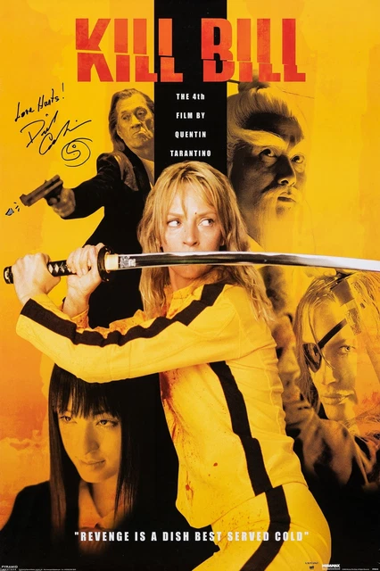 AFFICHE KILL BILL Quentin Tarantino Uma Thurman David Carradine G CAT4 ...