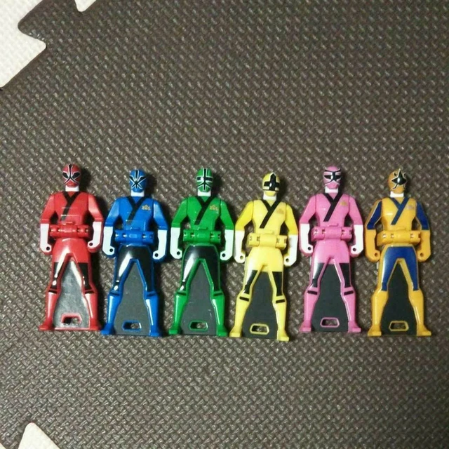 POWER RANGERS SUPER Megaforce GOKAIGER Samurai Shinkenger Ranger key 6p ...