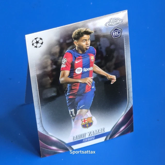 LAMINE YAMAL TOPPS UCC Flagship 23/24 Rookie Base Card Barcelona FC RC ...