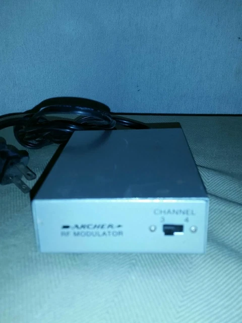 VINTAGE ARCHER RF Modulator Gamer AV CRT Adapter Nintendo Sega 15-1273A ...
