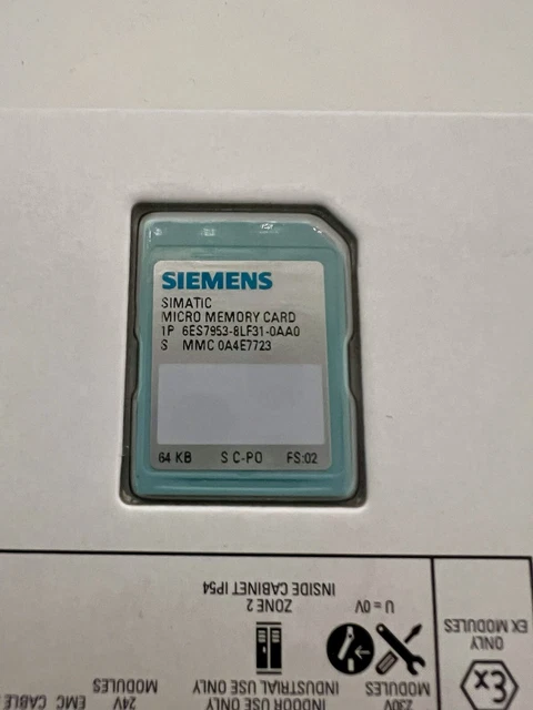 SIEMENS SIMATIC S7-300 64KB memory card, 6ES7 953-8LF31-0AA0. £35.00 - PicClick UK