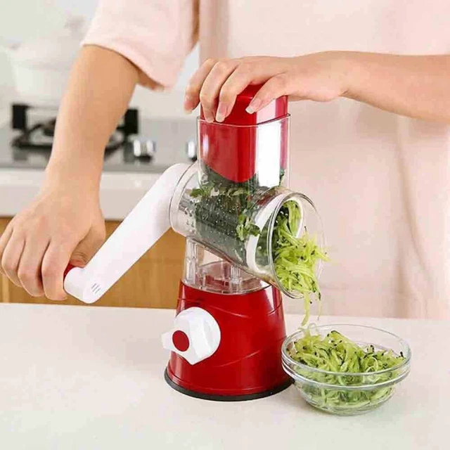 MULTI-FUNCTION VEGETABLES FRUIT Cutters Manual Drum Slicer Shredders Grinder £18.18 - PicClick UK