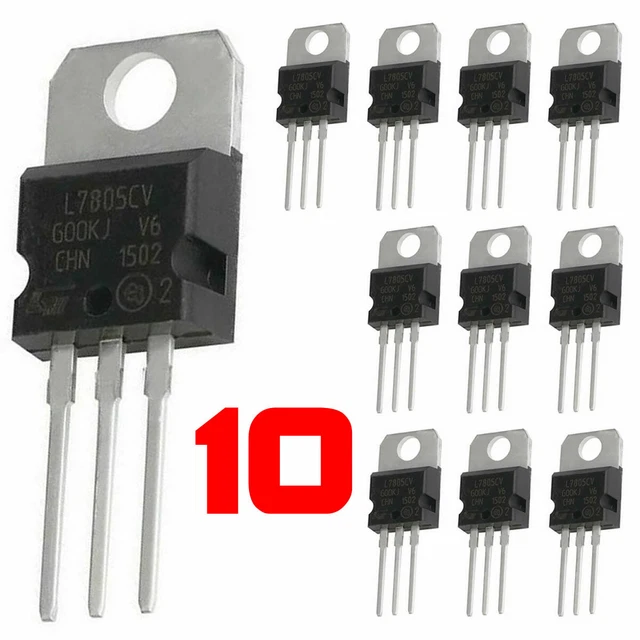 10 X LM7805 L7805 7805 IC Positive Voltage Regulator 5V 1.5A TO-220 USA £6.88 - PicClick UK