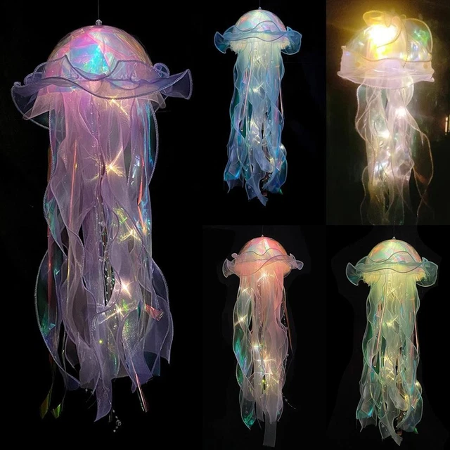 LED JELLYFISH LAMP Aquarium Bedside Night Color Changing Atmosphere ...