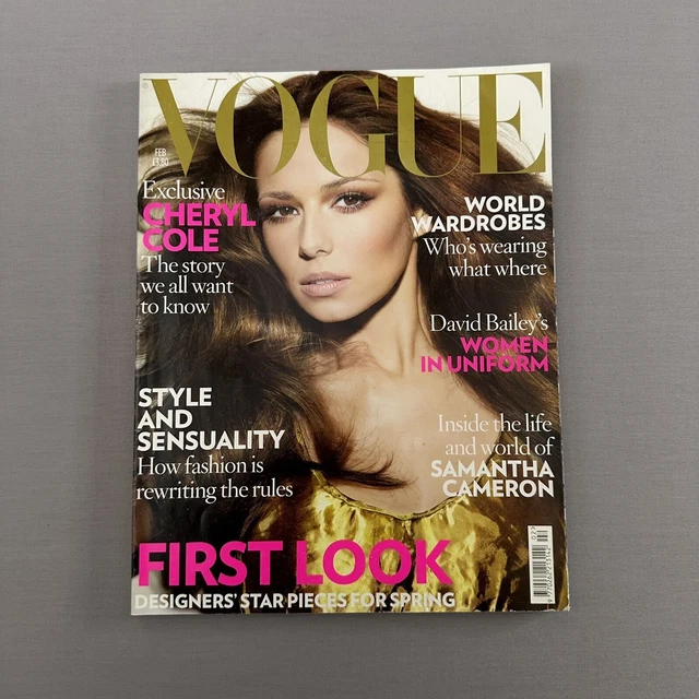 BRITISH VOGUE MAGAZINE February 2009 Cheryl Cole UK English Great ...
