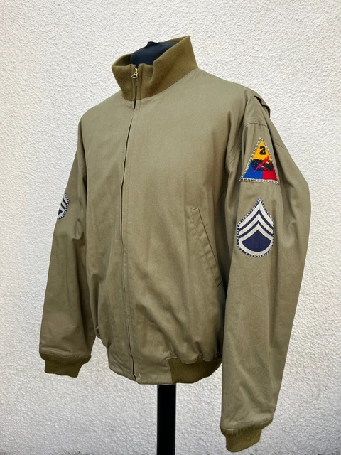 REPRODUCTION ATF CO. WW2 U.S Army 2nd Armoured Division Tanker Jacket ...
