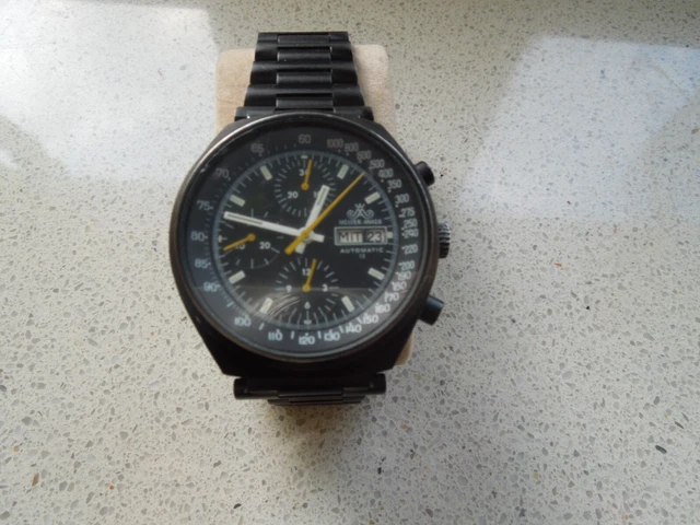 MEISTER-ANKER CHRONOGRAPH AUTOMATIK 13 - Vintage Herren Armbanduhr 44mm ...