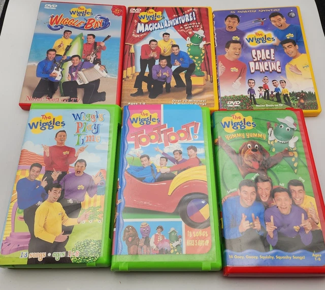 THE WIGGLES VHS and DVD Lot of 5 Toot Toot Wiggle Bay Space Dancing £20 ...