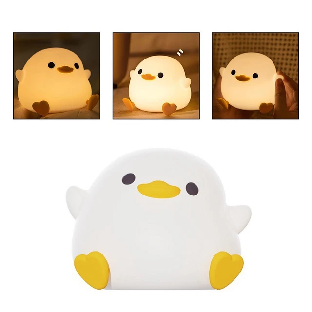 BABY NIGHT LIGHT Doudou Duck Night Light Large Capacity Battery ...