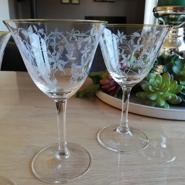 2 ALTE WEINGLÄSER Weißweingläser Spiegelau "Das alte Weinlaub" dünnwandiges Glas EUR 5,00 ...