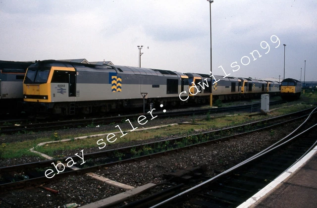 35MM BRITISH RAILWAY Slide - BR Diesel Class 60 60013 at Eastleigh 1993 ...