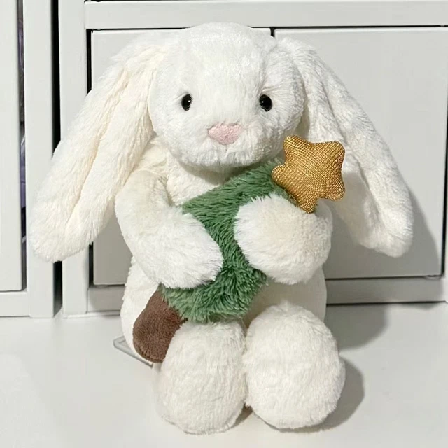 NEW BASHFUL BUNNY Plush: Jellycat with Christmas Tree Tags & Dust Bag £ ...