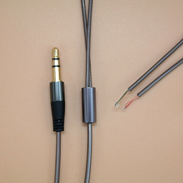 3.5MM JACK DIY Earphone Audio Cable Headphone Repair Replacement Wire ...