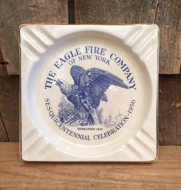 VINTAGE 50S THE EAGLE FIRE CO. NY Sesquicentennial 150 Yr Commemorative ...