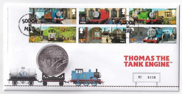 2010 - FDC/PNC Medallion/Coin Covers - Thomas The Tank Engine £14.95 ...