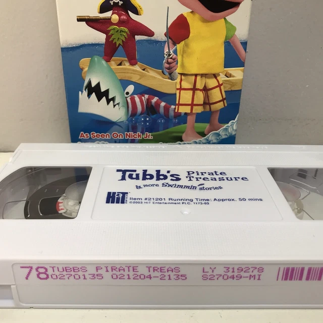 NICK JR RUBBADUBBERS: Tubbs Pirate Treasure VHS Video Tape 2004 ...