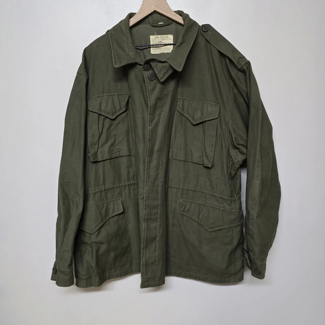 US ARMY WW2 Vintage Field Jacket M-1943 Field Jacket M43 Jacket Sz 52R ...