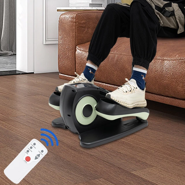UNDER DESK ELLIPTICAL Electric Seated Leg Foot Pedal Exerciser Home ...