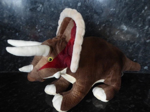 BBC EARTH WALKING With Dinosaurs 17" Triceratops Soft Plush Cuddly Toy ...
