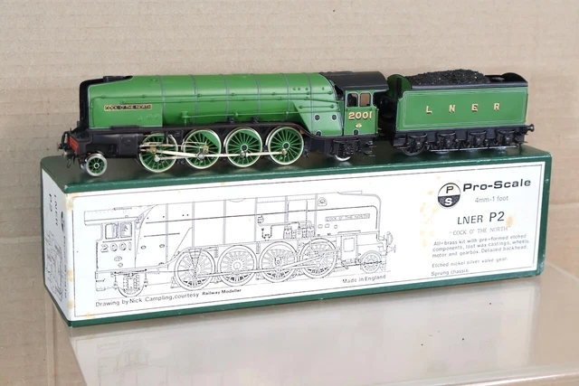 PRO-SCALE KIT BUILT BRASS LNER 2-8-2 CLASS P2 LOCO 2001 COCK O' the ...
