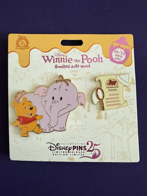 DISNEY AUTHENTIC WINNIE The Pooh Hundred Acre Wood Series 10/12 LR Pin ...