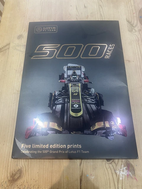 LOTUS F1 FORMULA 1 500th collectors rare poster collection £40.00 ...