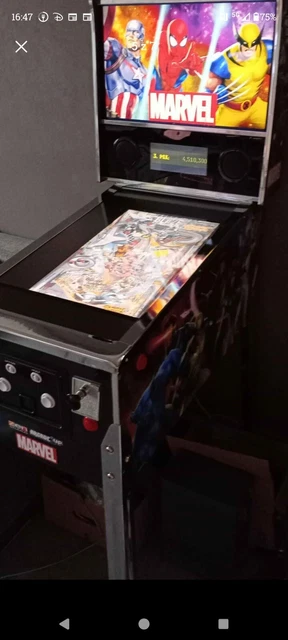 ARCADE1UP - MARVEL Pinball Machine ~ fully working, no box, collection ...