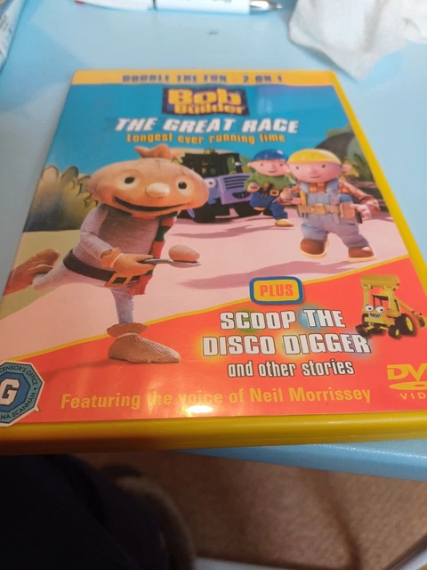 BOB THE BUILDER: The Great Race & Scoop The Disco Digger (DVD, 2004 ...
