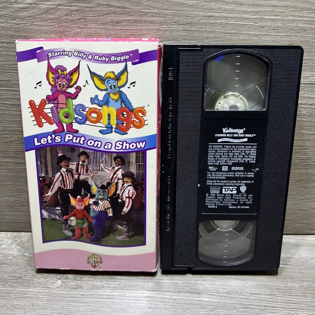 KIDSONGS LET’S PUT On A Show VHS Tape 1995 Starring Billy & Ruby Biggle ...