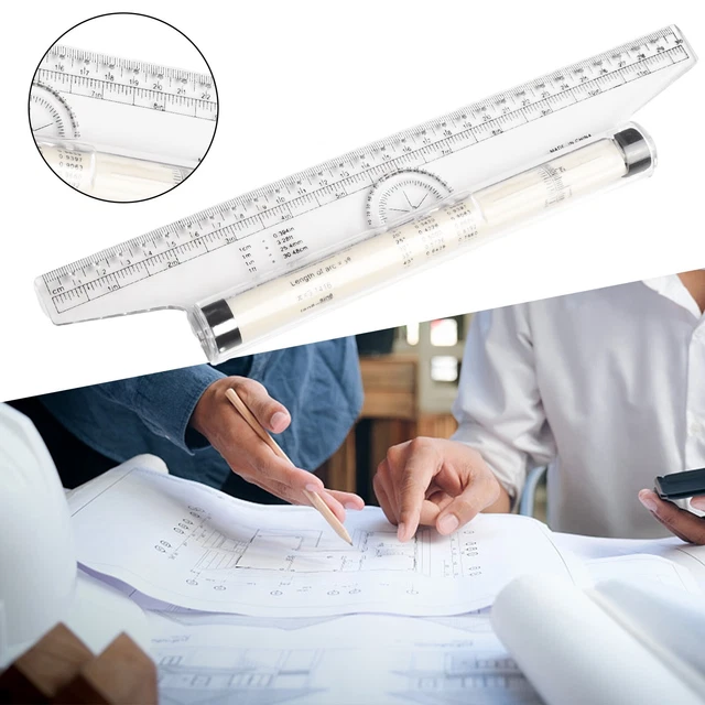 RÈGLE DE MESURE professionnelle avec échelle claire et rouleau pour ...