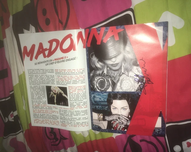 MAGAZINE TRIBU MOVE Madonna Collector Rare Dedicace Autograph EUR 199 ...