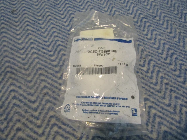 NOS FORD HARDWARE Switch Part Number 2C5Z-7G550-Bb £5.83 - PicClick UK