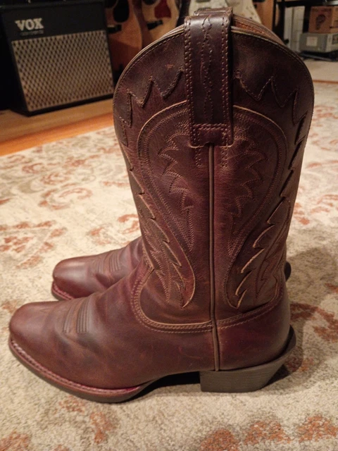 ARIAT LEGEND PHOENIX Cowhide Brown Leather S Toe Cowboy Boots #35790 ...