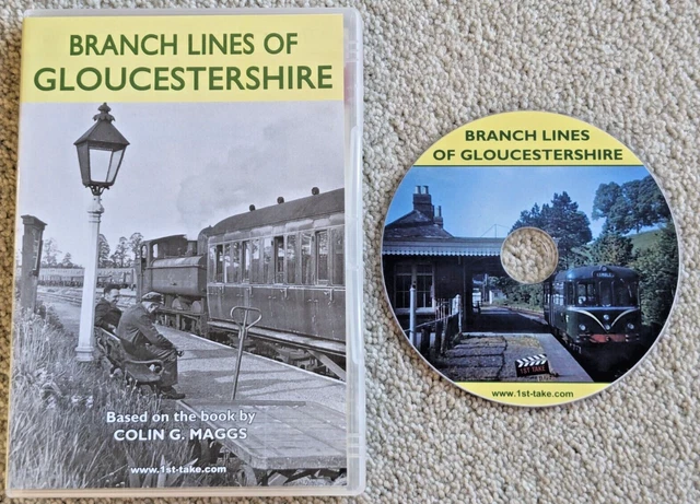 &BRANCH LINES OF Gloucestershire" DVD GWR Midland Railway Lydney Kemble ...