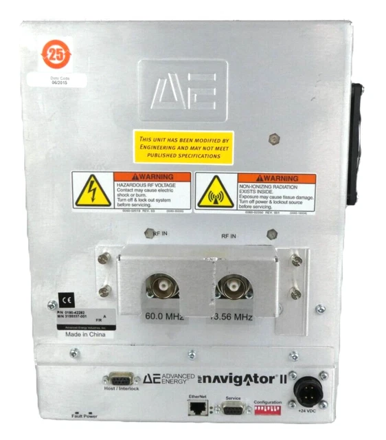 RF NAVIGATOR II AE Advanced Energy 3155337-000 RF Match AMAT 0190-42282 ...