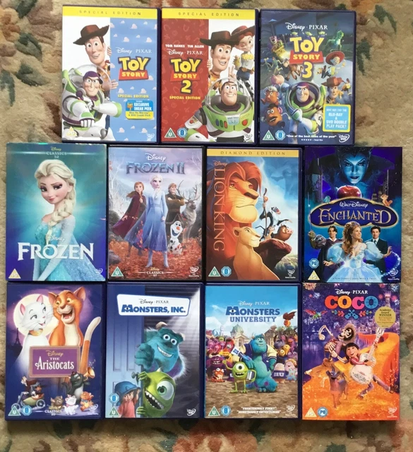 DISNEY CLASSICS DVD Bundle X11 Animated Kids Films - Toy Story, Coco ...