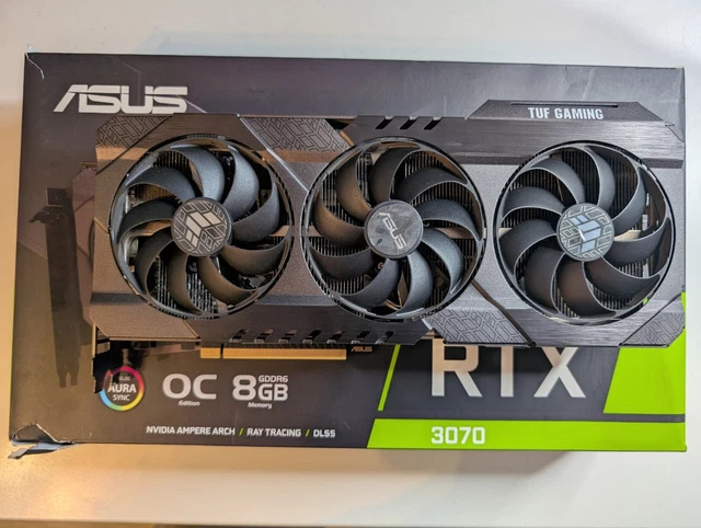 ASUS TUF GAMING GeForce RTX 3070 OC Graphics Card NVIDIA NON-LHR £237. ...