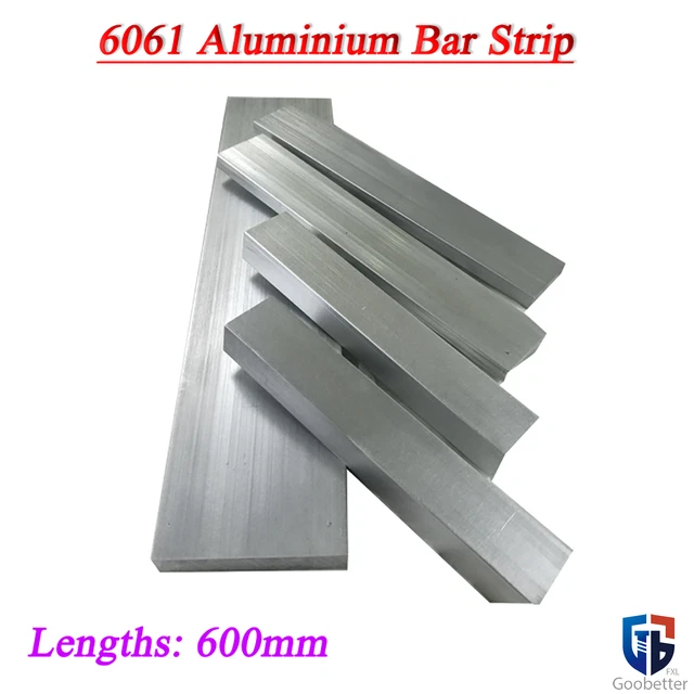 ALUMINIUM FLAT BAR Strip Plate multiple sizes grade 6061 Lengths 600mm ...