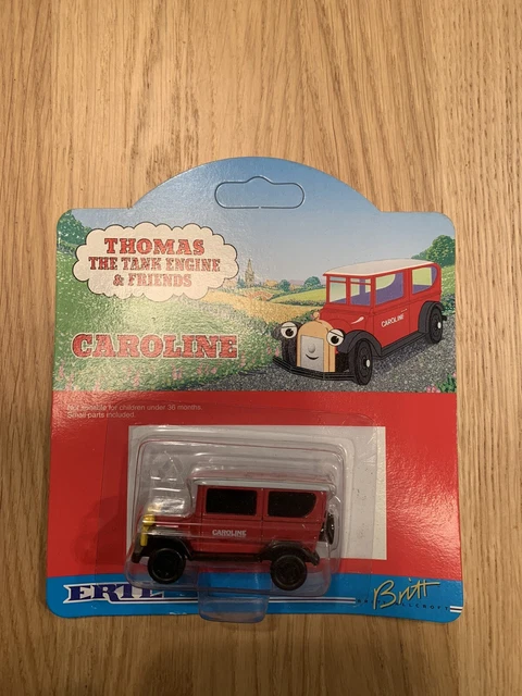 THOMAS THE TANK Engine and Friends Caroline Car 1995 ERTL New Sealed ...