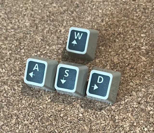 WASD ARROWS BLACK ibm Unicomp model m keys/keycaps (Pebble) $13.11 ...