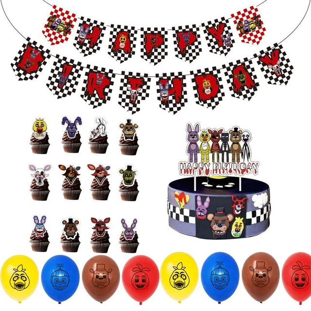 FIVE NIGHTS AT Freddy's Fnaf Birthday Party Decor Supplies Set Banner ...