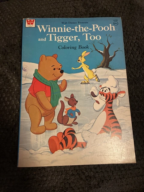 Vintage Disney Winnie The Pooh And Tigger Too 1974 Coloring Book £10 08