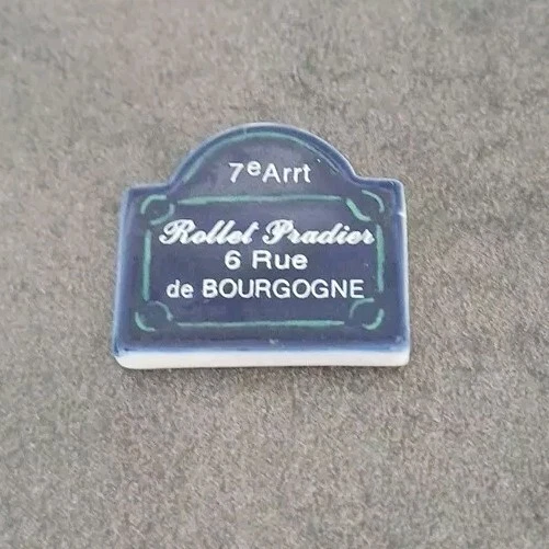 FÈVE PUBLICITAIRE ROLLET PRADIER, Plaque De Rue , PARIS EUR 8,00 ...