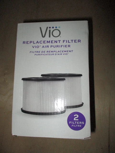 VIO AIR FILTER Replacement 2 Pk For Air Purifier HEPA/MERV-13 NEW IN ...