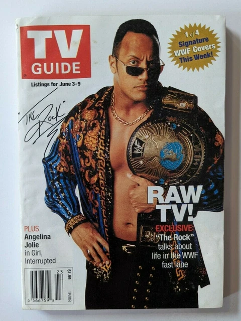 TV GUIDE CANADA Magazine June 3-9 2000 WWF WWE The Rock Dwayne Johnson ...