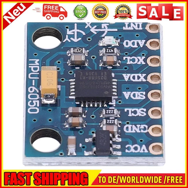 Modulo Mpu 6050 Giroscopio Accelerazione A Tre Assi Modulo 6dof Gy 521
